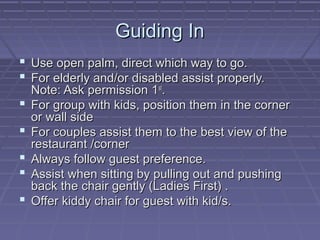 Seminar on Waitering | PPT