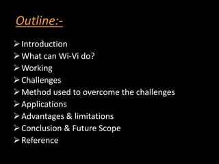 Seminar on wi vi | PPTX