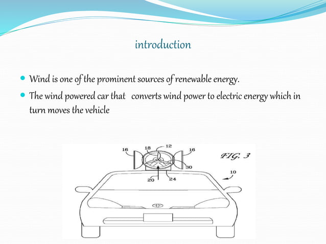 Seminar on wind power car | PPTX | Green Vehicles | Auto Type