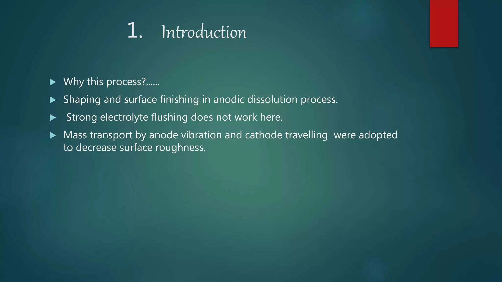 study of surface roughness in wire electrochemical micro machining | PPTX | Chemistry | Science