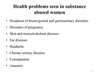 Seminar on women’s involvement in substance abuse and drugs smuggling ...