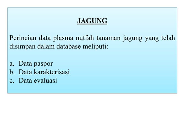 konservasi plasma nutfah | PPTX