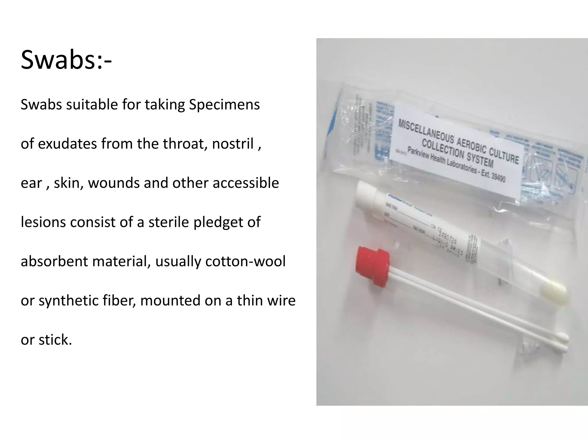 samplecollection and transport of sample | PPTX