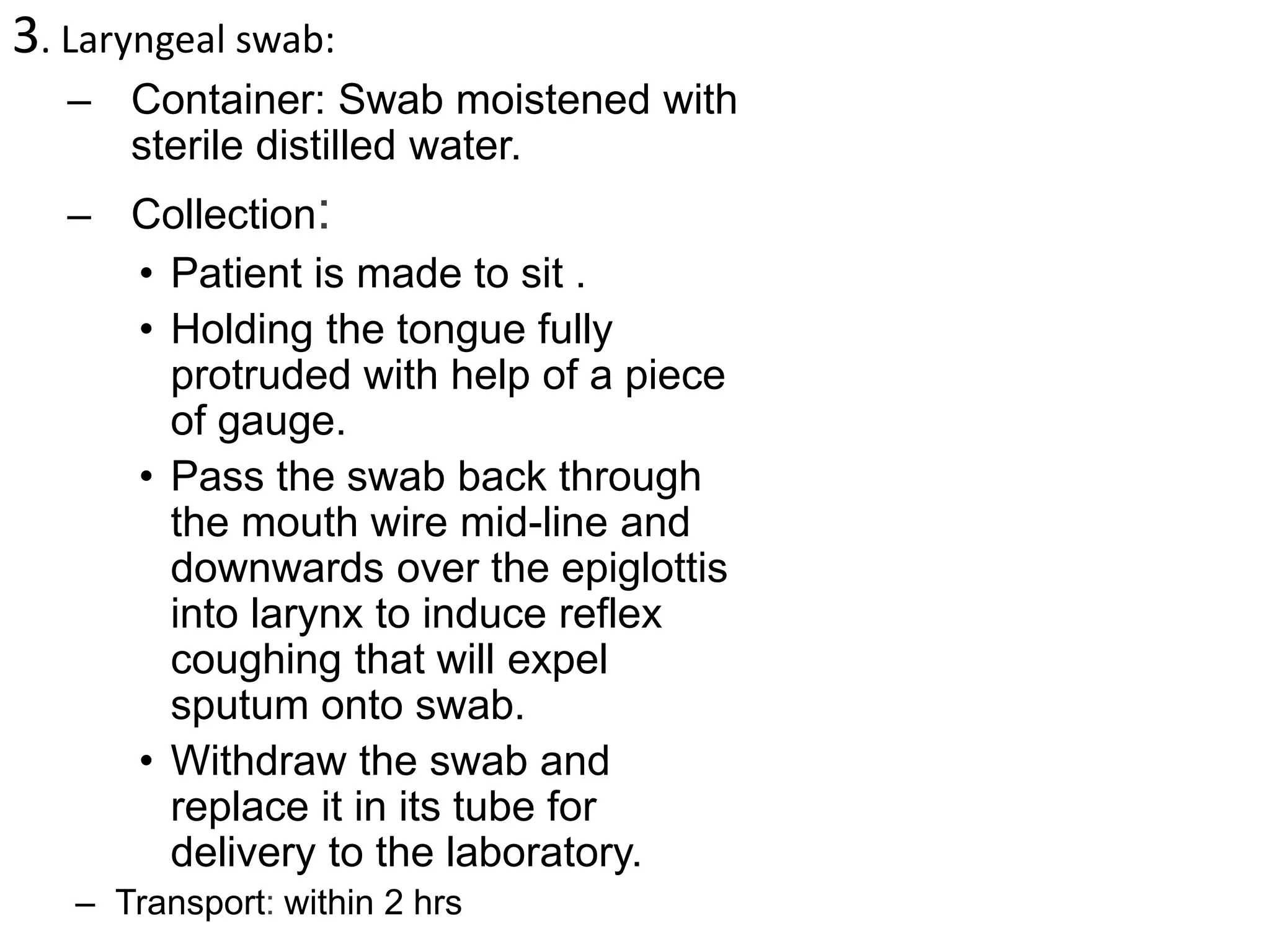 samplecollection and transport of sample | PPTX