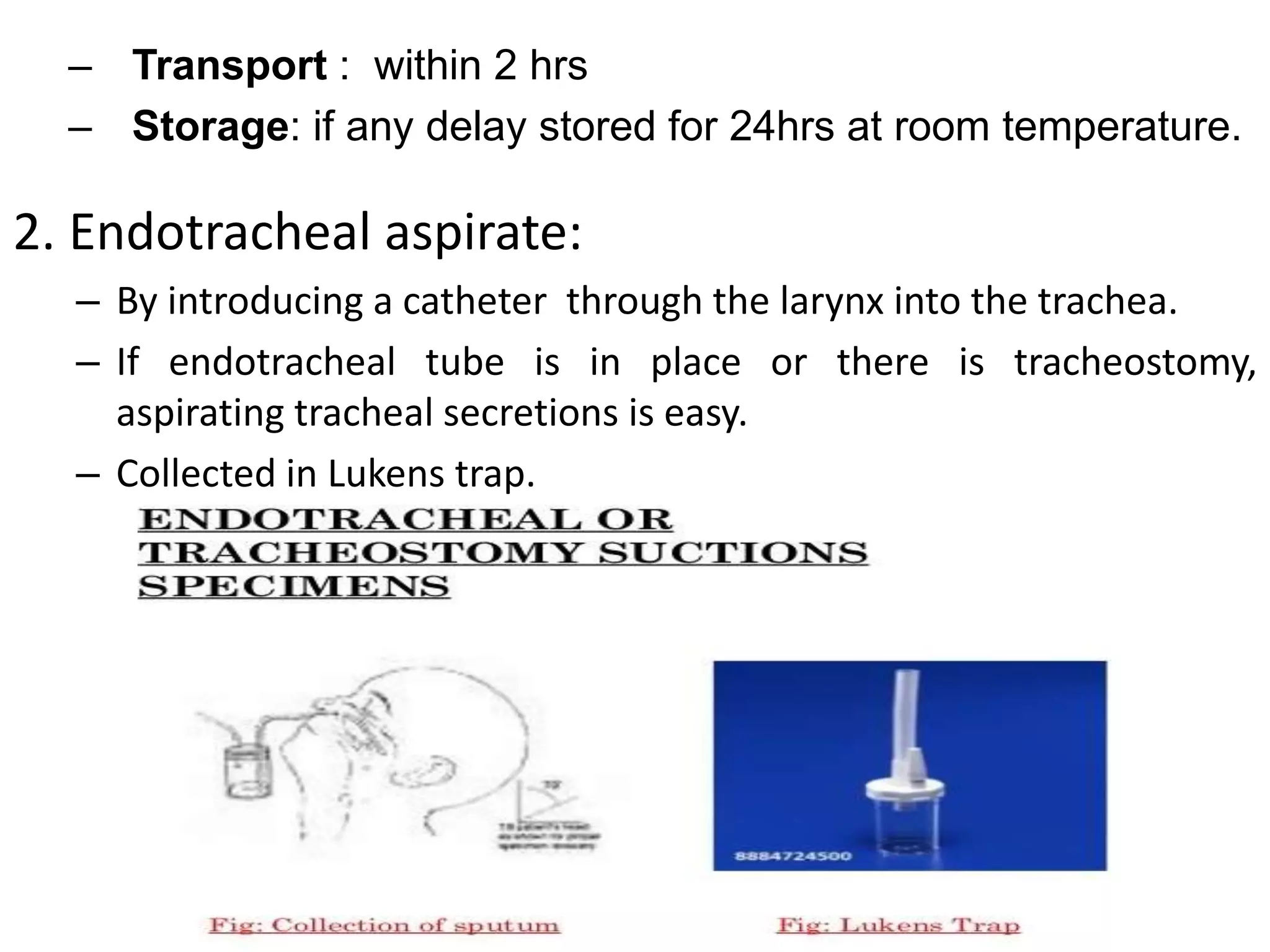 samplecollection and transport of sample | PPTX