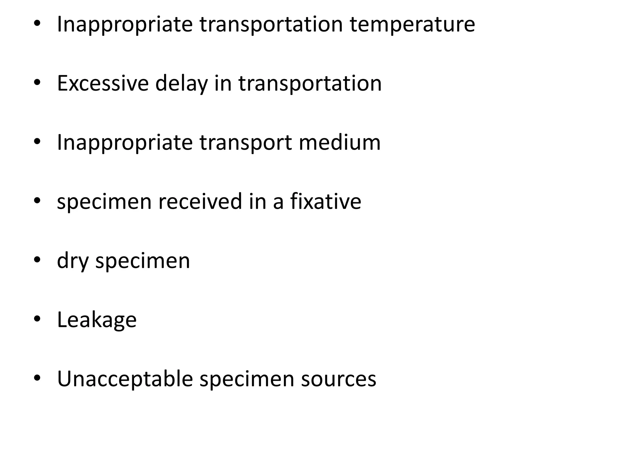 samplecollection and transport of sample | PPTX