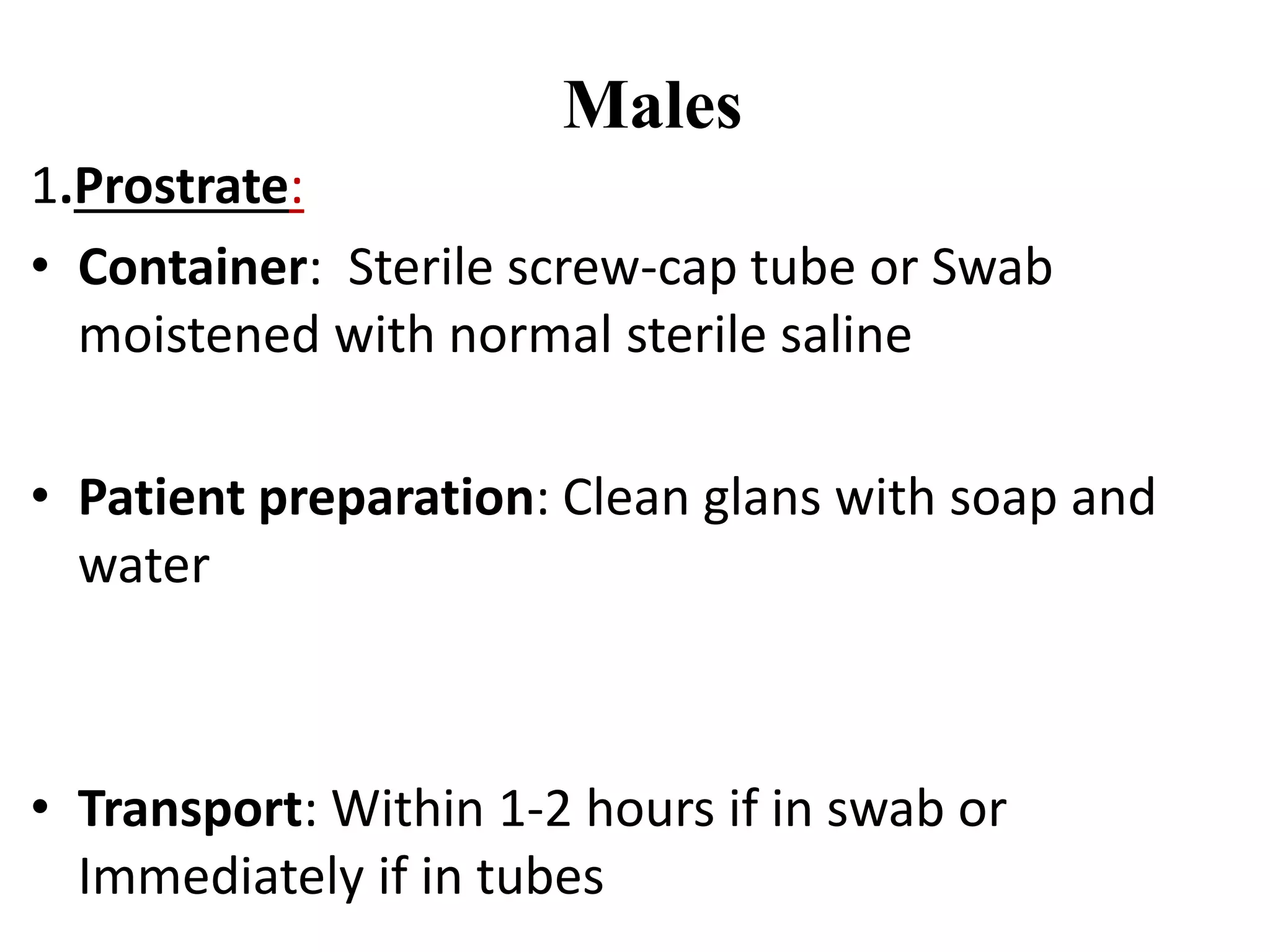samplecollection and transport of sample | PPTX