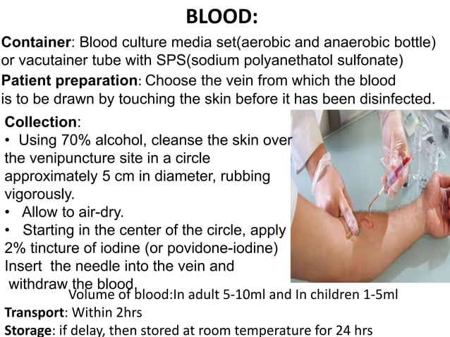 samplecollection and transport of sample | PPTX