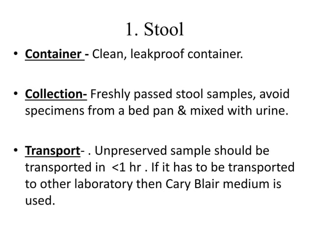 samplecollection and transport of sample | PPTX