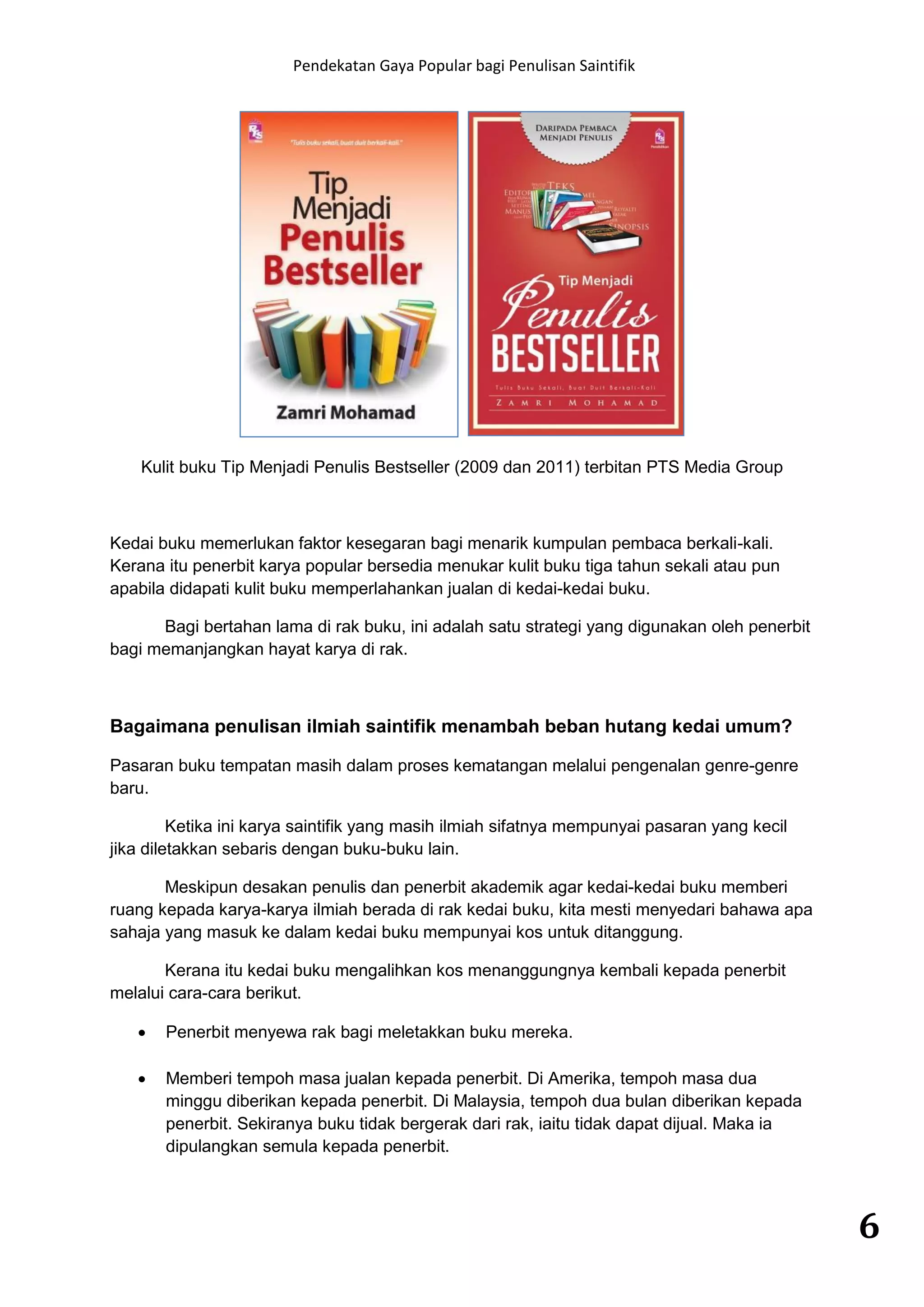 Seminar penulisan penerbitan saintifik | PDF