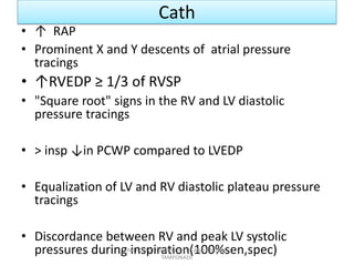 Pathophysiology of ccp and cardiac tamponade | PPTX