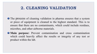 Pharmaceutical Validation: Role in Phamaceutical Industry | PPTX