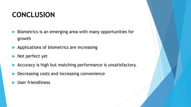 Biometrics technology | PPTX | Technology & Computing