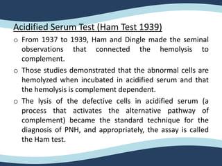 Paroxysmal nocturnal hematuria | PPTX