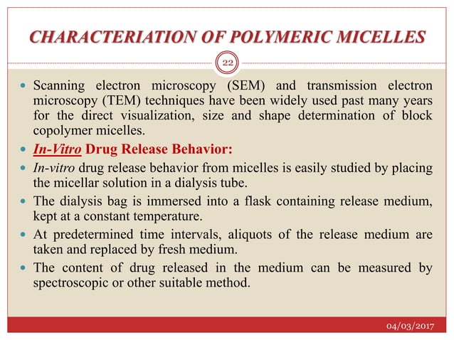 Seminar polymeric micelles | PPTX | Chemistry | Science