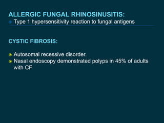 Nasal Polyps | PPTX