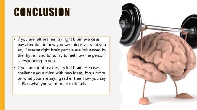 Brain hemispheres and information process | PPT