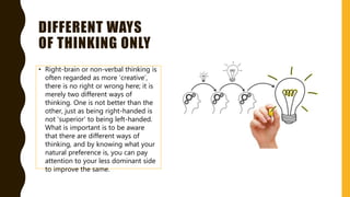 Brain hemispheres and information process | PPT