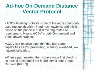 AODV protocol and Black Hole attack | PDF | Computer Networking | Computing