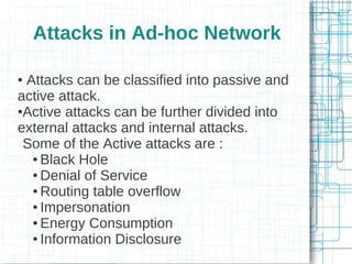 AODV protocol and Black Hole attack | PDF | Computer Networking | Computing