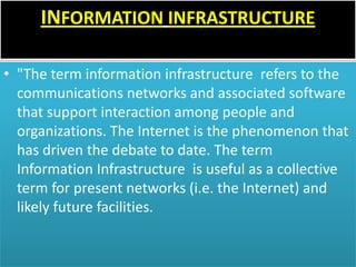 Information Infrastructure | PPTX