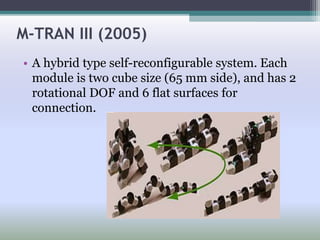 Self re-configuring modular ROBOT | PPTX