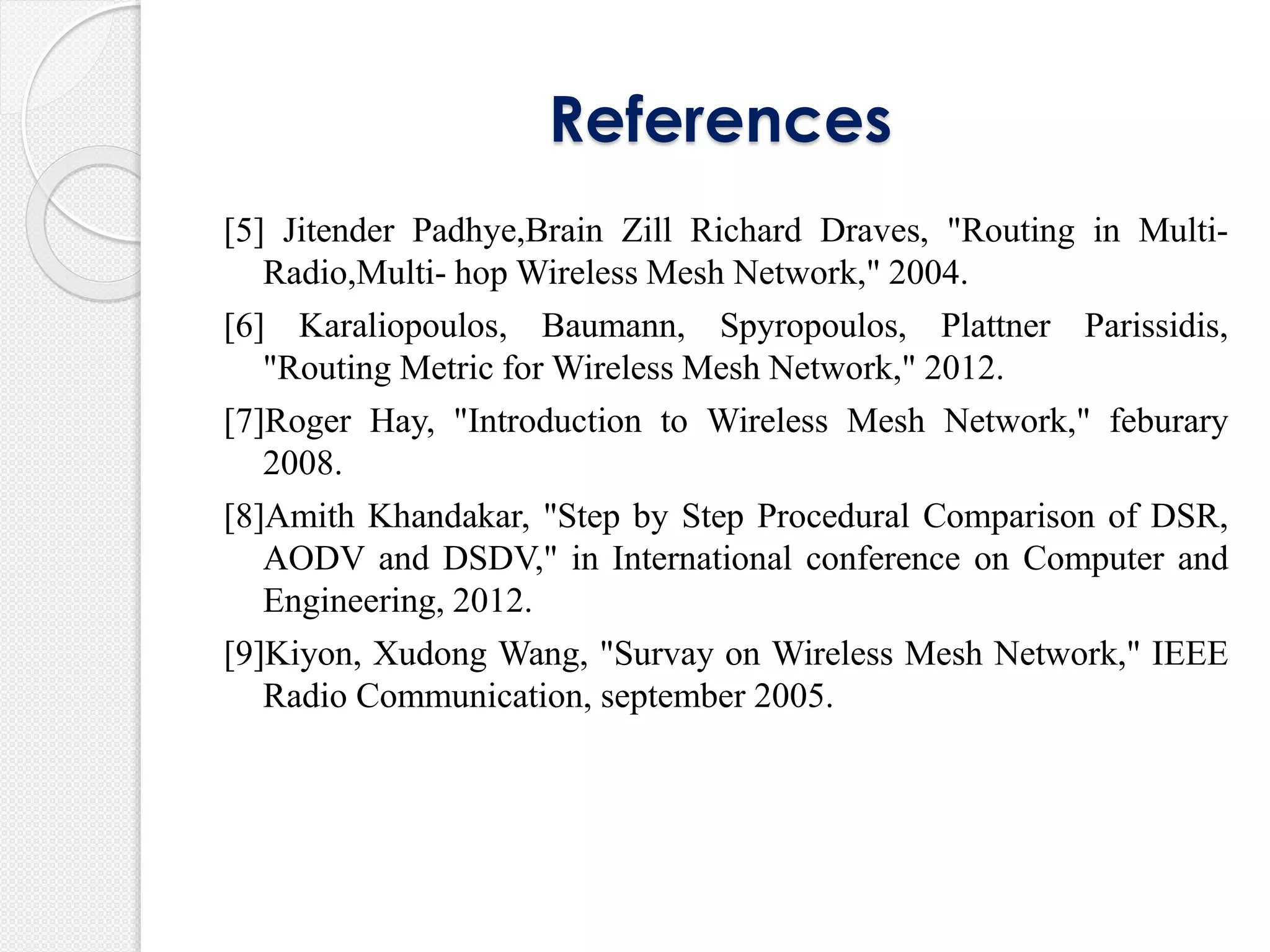 Wireless Mesh Network | PPTX