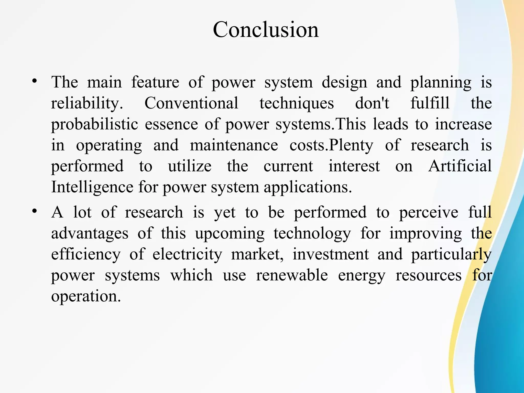 Artificial Intelligence in Power Systems | PPT