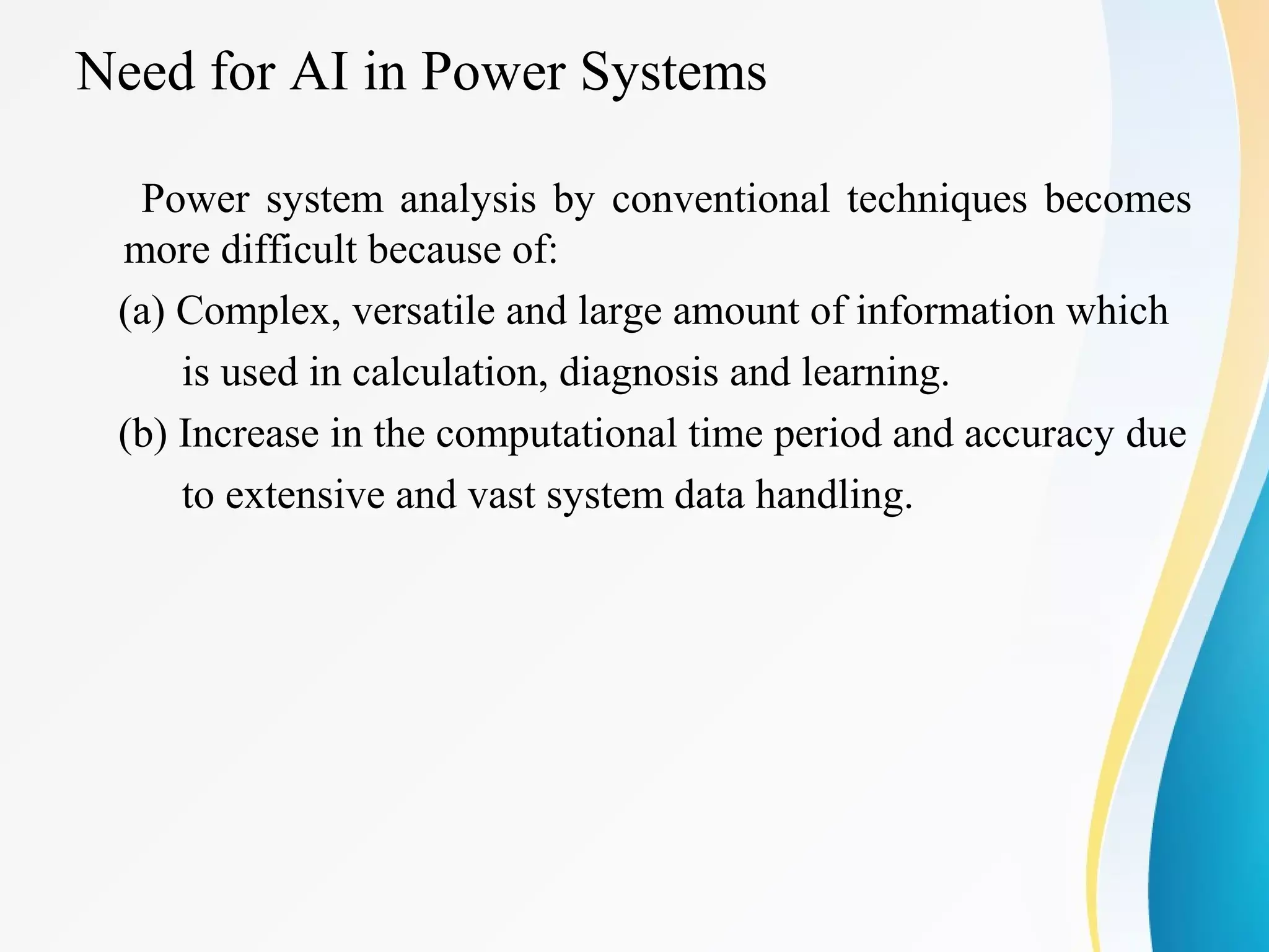 Artificial Intelligence in Power Systems | PPT