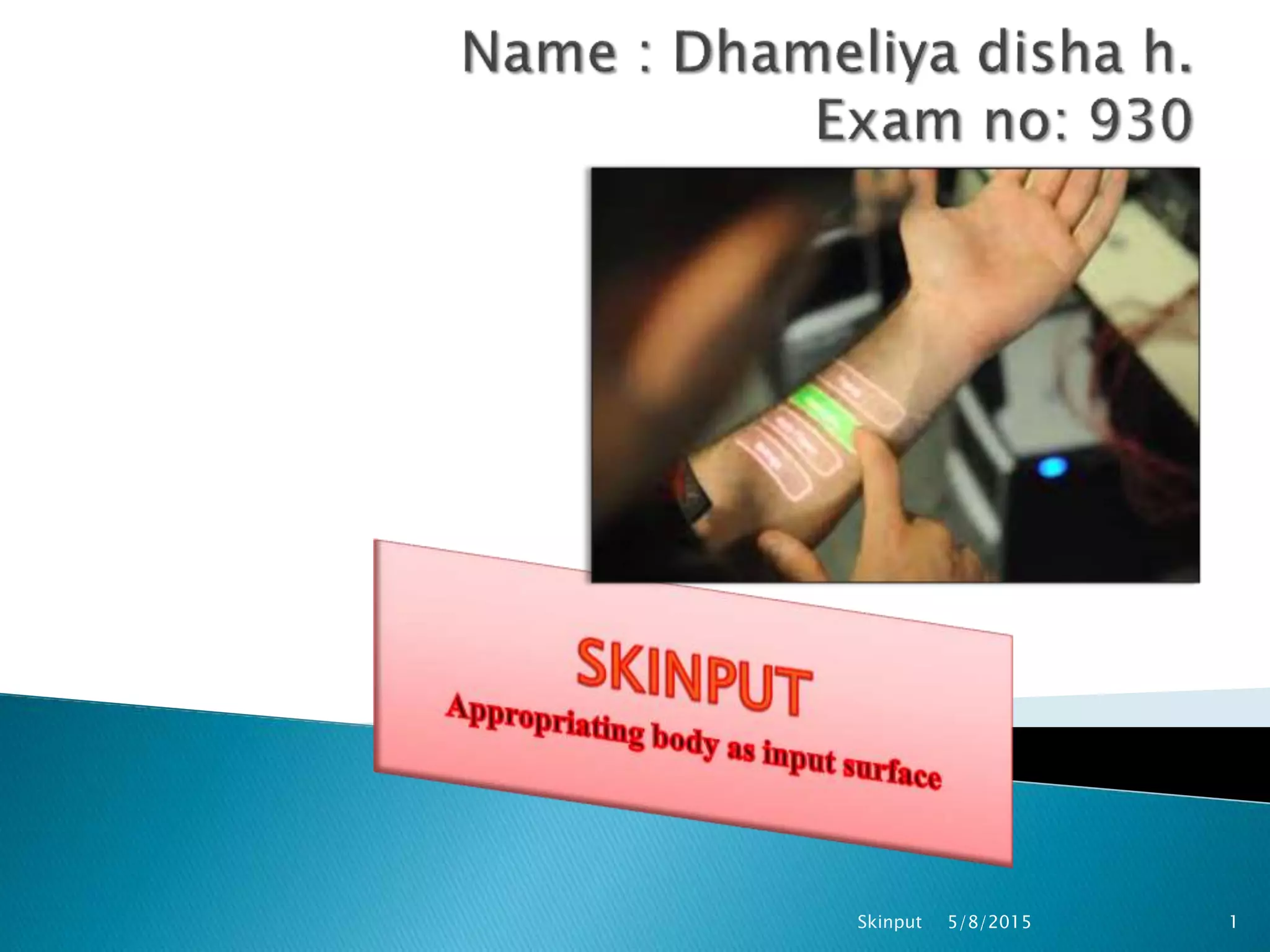 skinput technology | PPTX