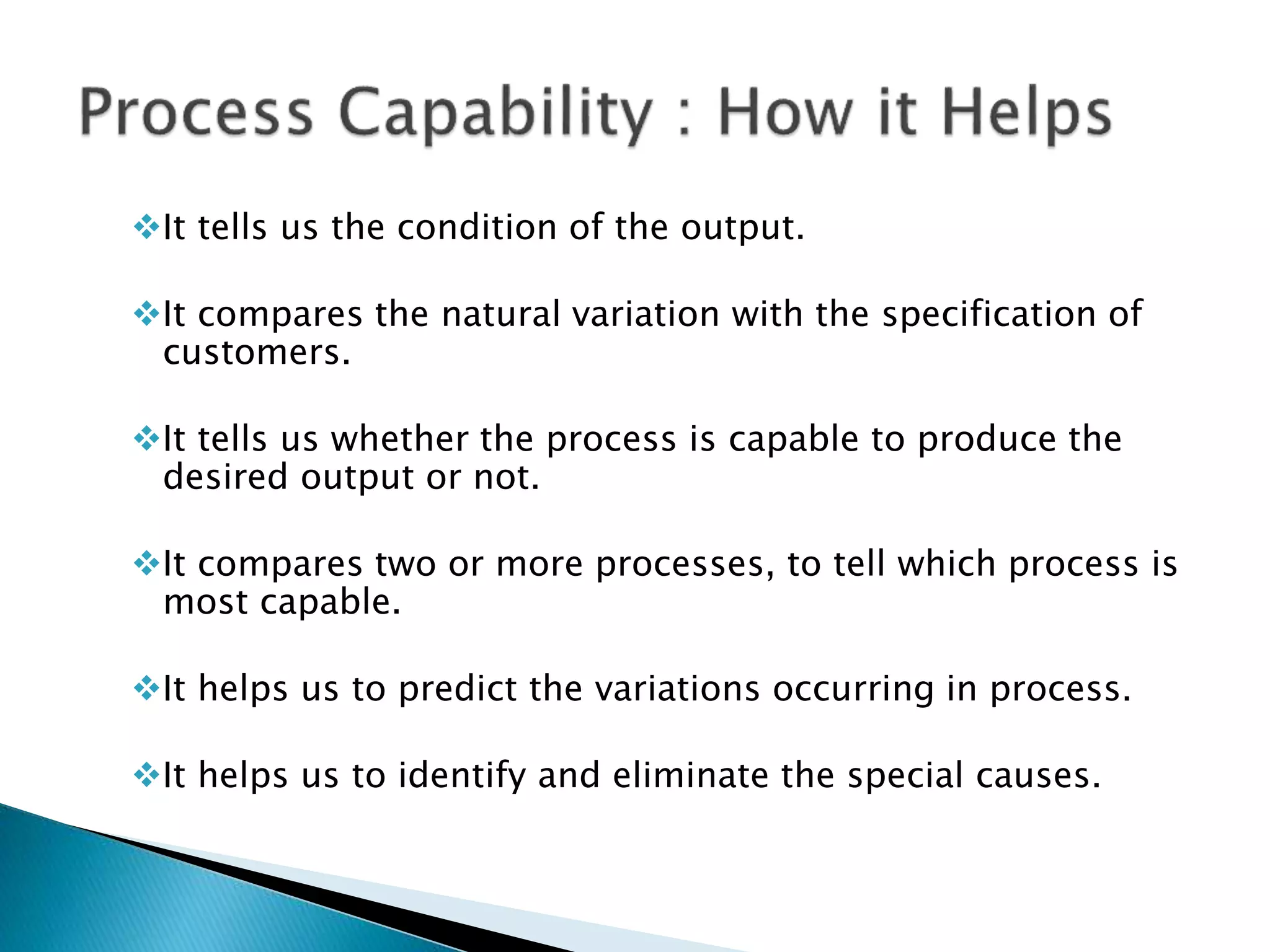 Six Sigma : Process Capability | PPTX