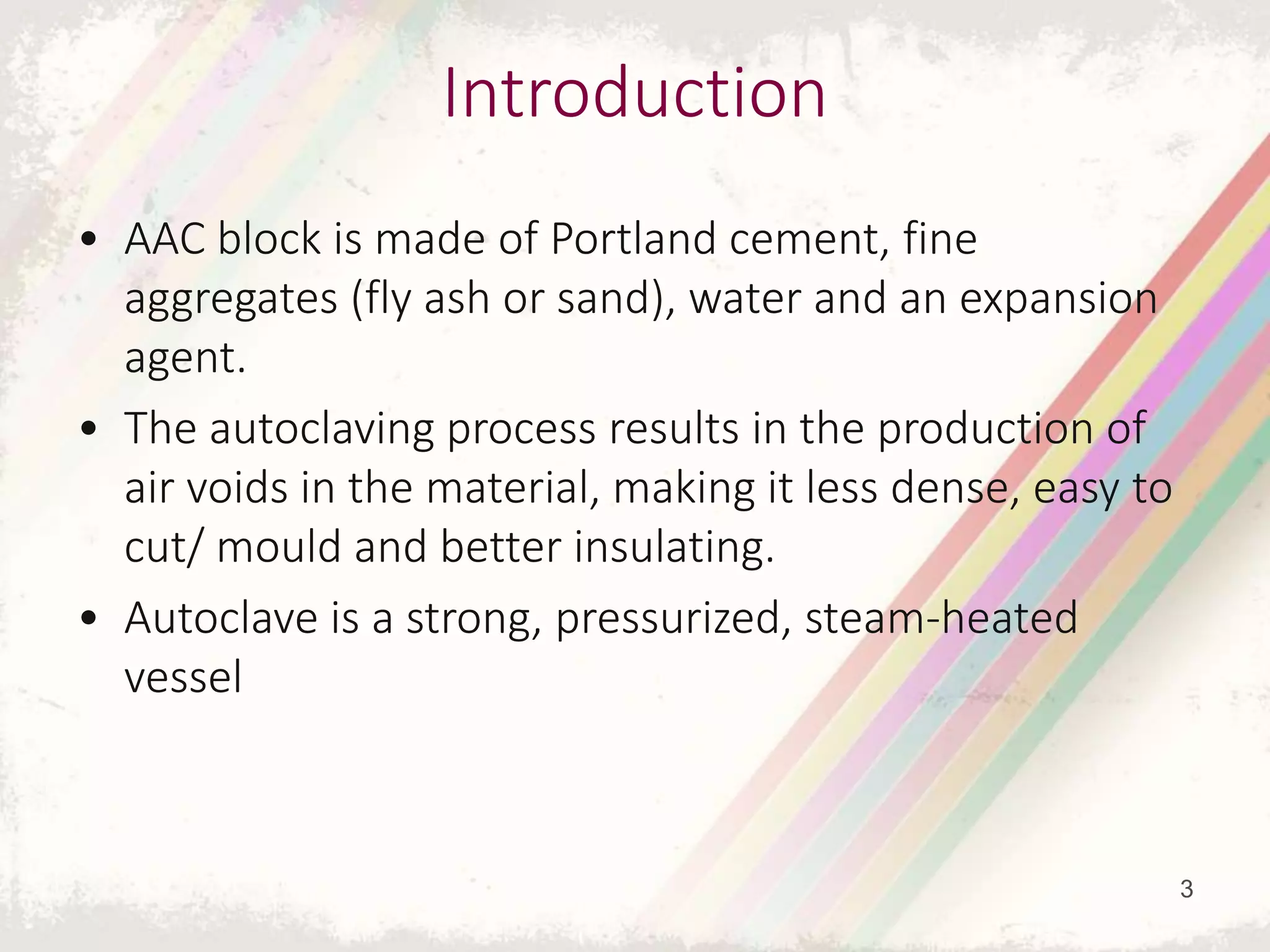 Autoclaved Aerated Concrete Blocks | PPTX