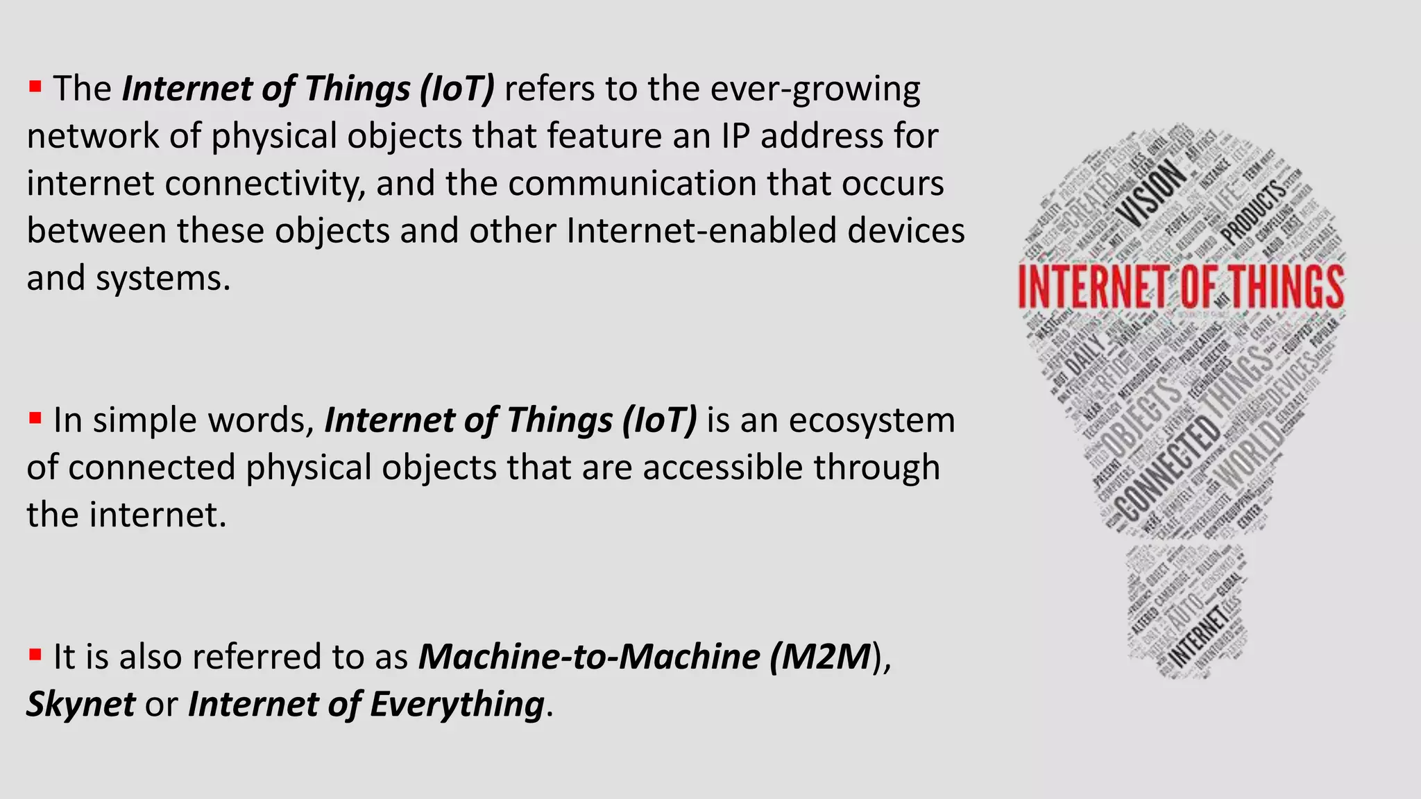 Internet of Things (IoT) - Seminar ppt | PPTX