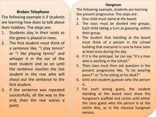 ESL games and activities for Big Classes | PPTX | Board Games and ...