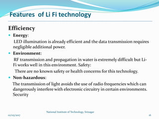 LiFi technology (visible light communication ) | PPTX