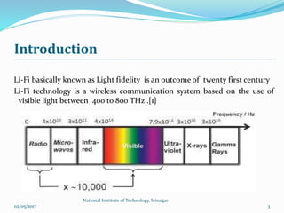 LiFi technology (visible light communication ) | PPTX