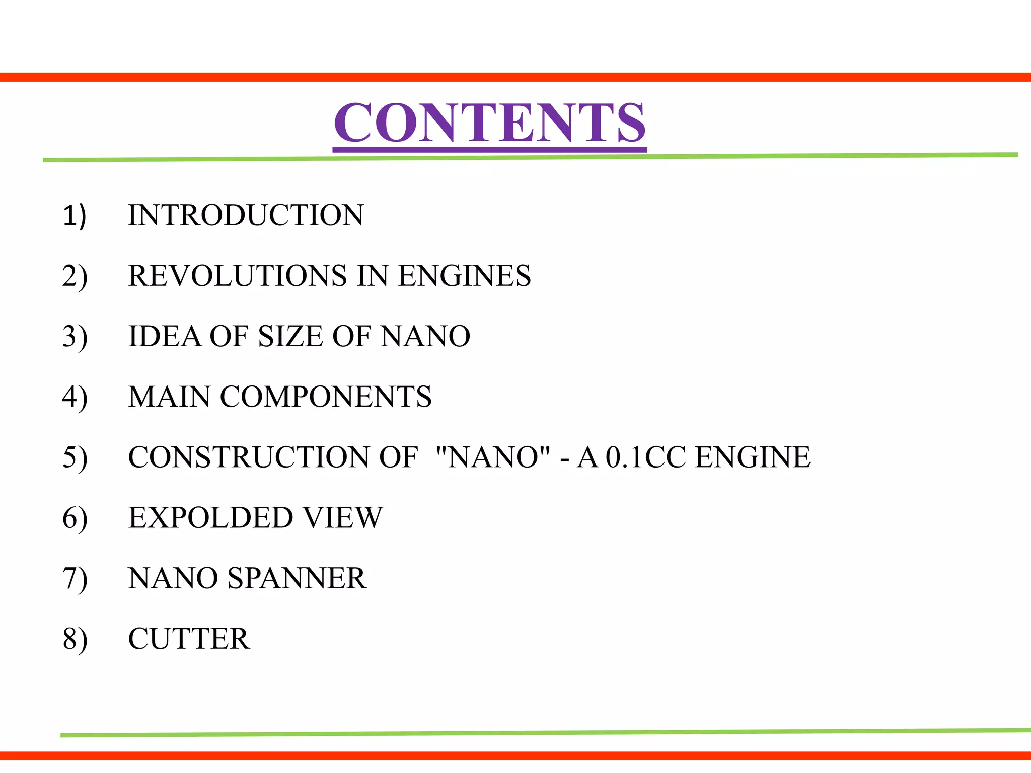 Nano ic engine by RUDRASH | PPTX