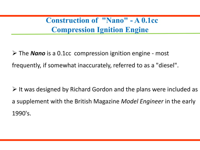 Nano ic engine by RUDRASH | PPTX