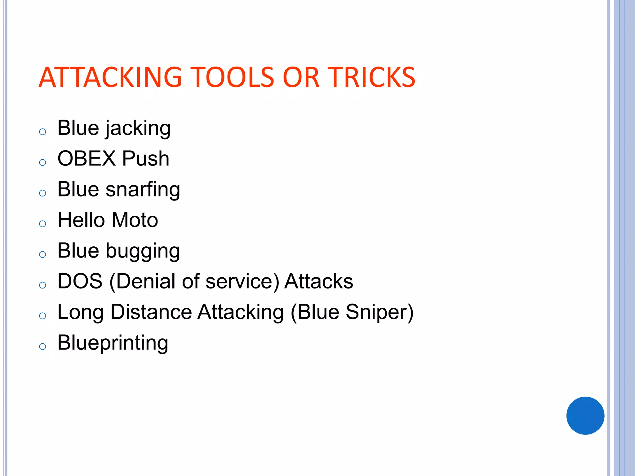 Bluetooth Network security | PPTX