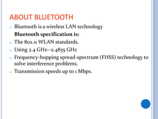Bluetooth Network security | PPTX