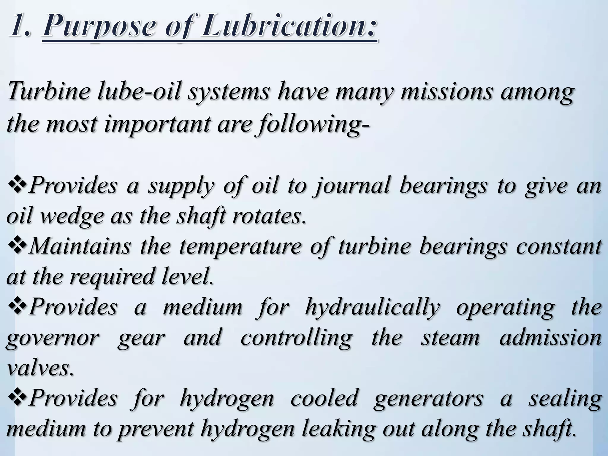 Steam Turbine Lube Oil System Protections Using SCADA & PLC | PPTX
