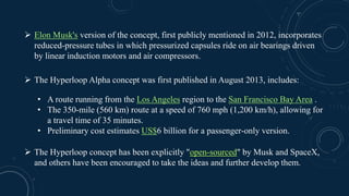 Presentation On Hyperloop | PPT