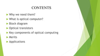 optical computer technology | PPT