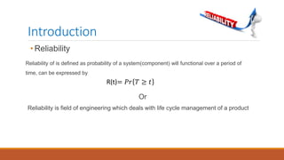 Reliability Seminar ppt | PDF