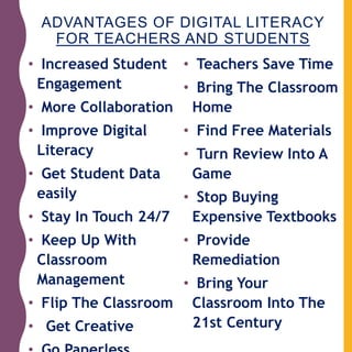 Digital Literacy for Teachers | PDF