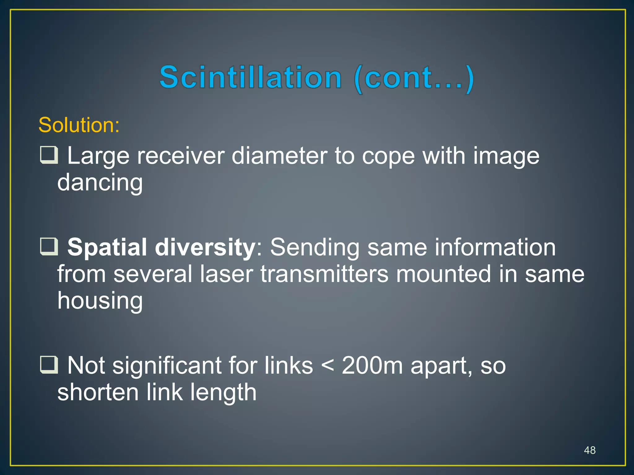wireless optical communication | PPTX | Computer Networking | Computing