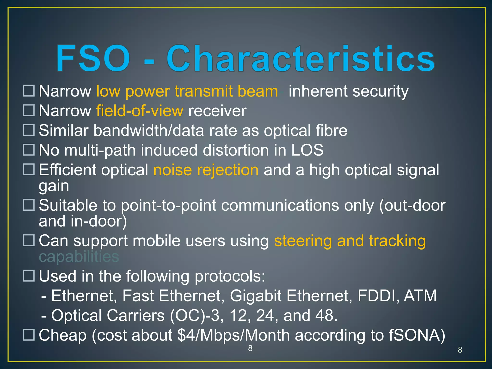 wireless optical communication | PPTX