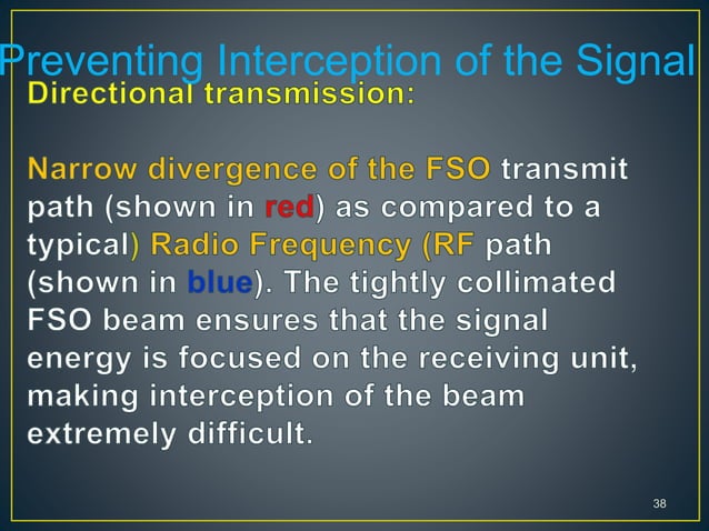 wireless optical communication | PPTX | Computer Networking | Computing