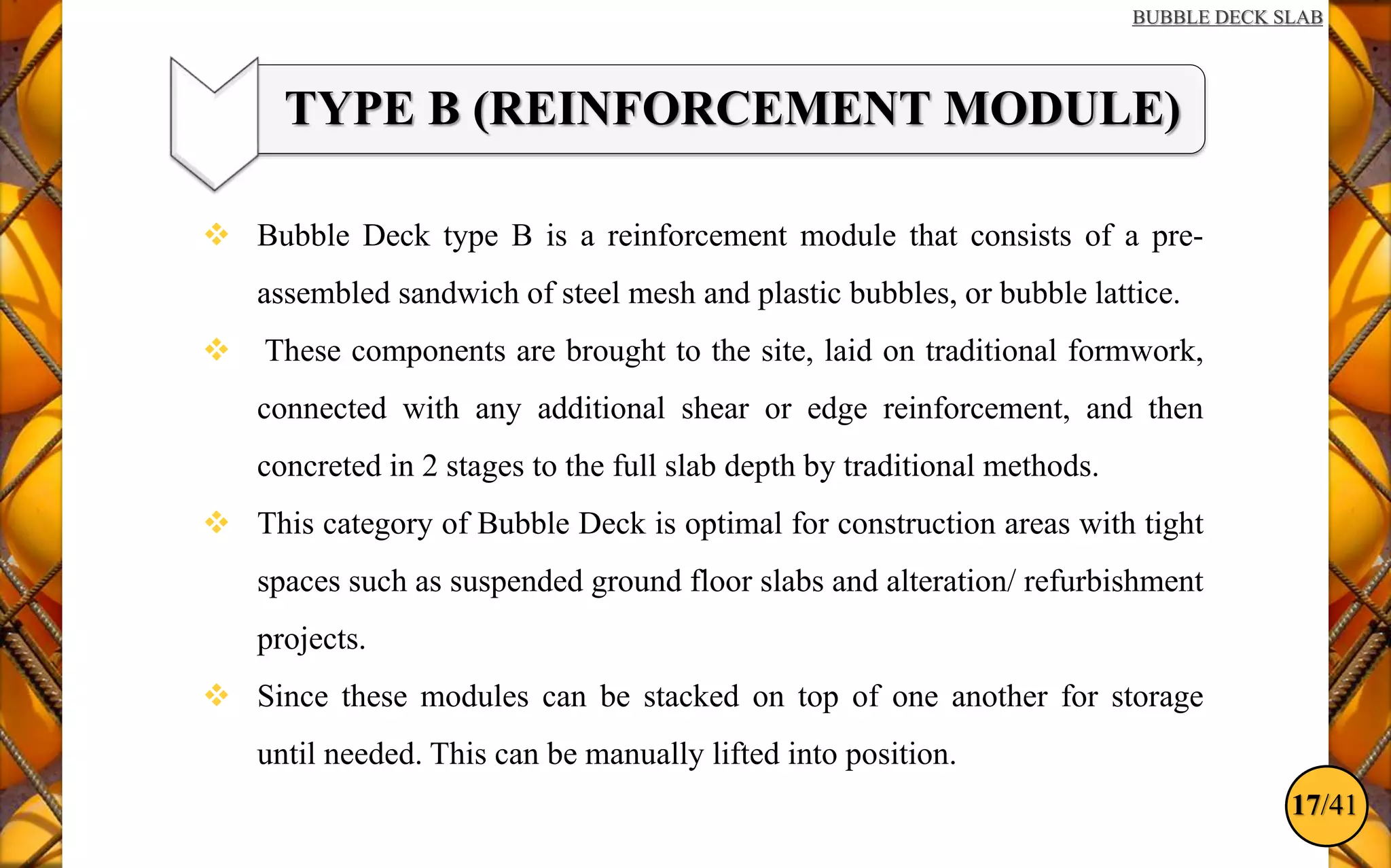 Bubble deck slab | PPTX