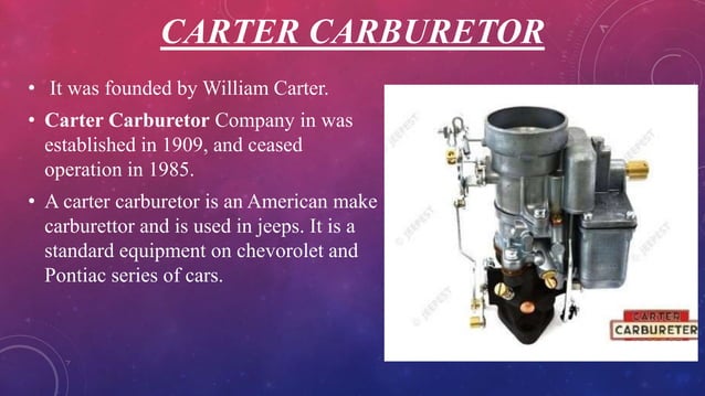 introduction to carburetor | PPTX | Performance Cars | Auto Type
